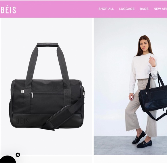 BEIS | Bags | Beis Hanging Duffle In Black For A Steal | Poshmark